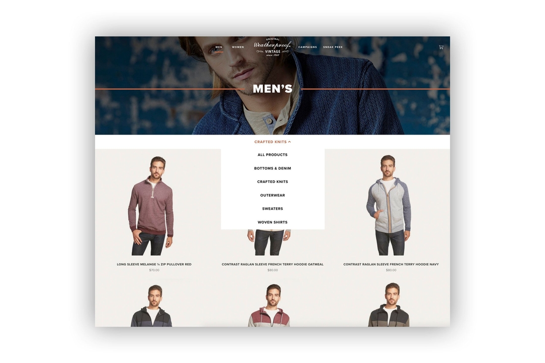 Weatherproof Vintage | Weston Baker Creative Group